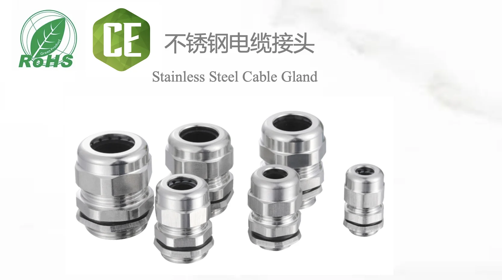 304 Stainless Steel Npt Cable Gland Connector Metal Shielded Joint ...