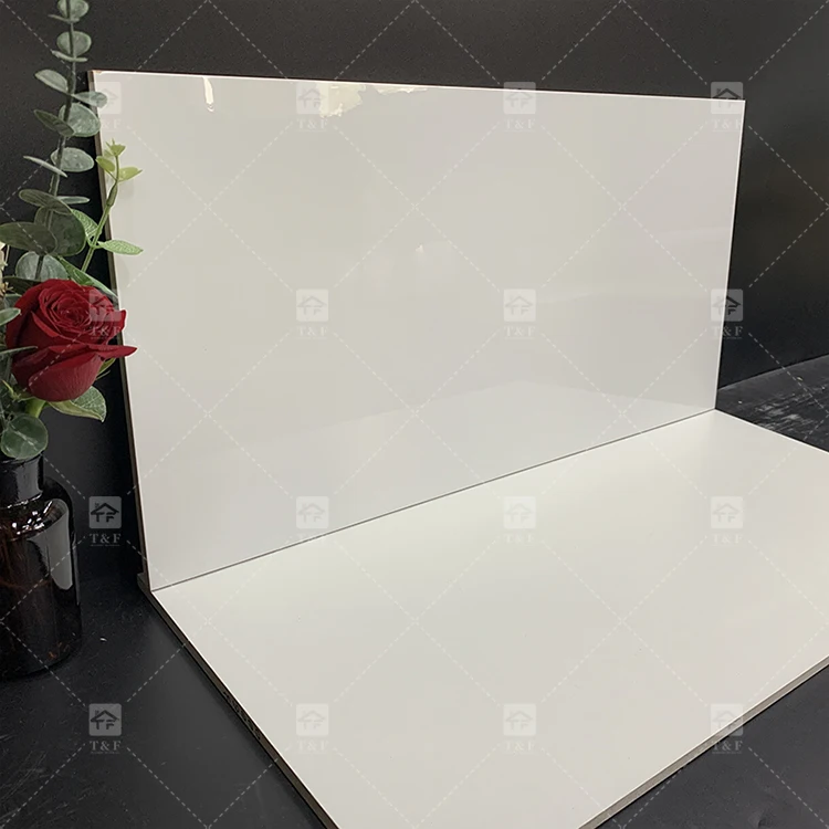 300x600mm Super White Glossy Porcelain Tiles for Interiors