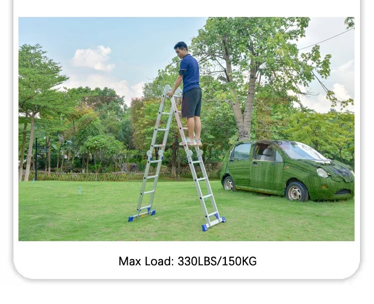 Aluminum Hinge Step Articulated Multipurpose Ladder - FINE