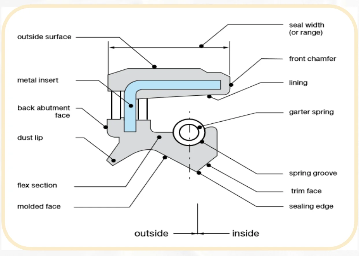 High Abrasion Resistance Tc Double Lips Oil Shaft Seal Double Lip Tc ...