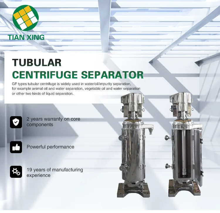 Automatic High-Speed Tubular Centrifuge with Bowl Core Component for ...