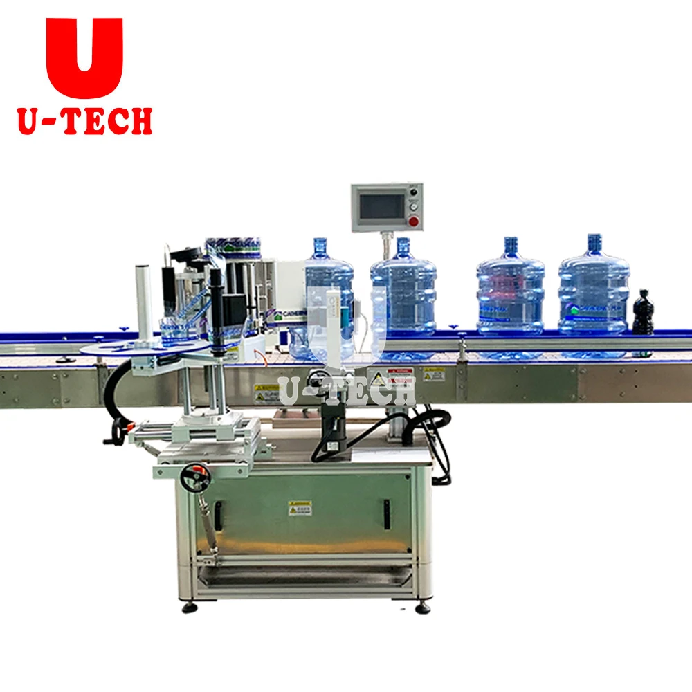 Automatic 5 Gallon 20L Barrel Plastic PET PC Bottle Jar Adhesive ...