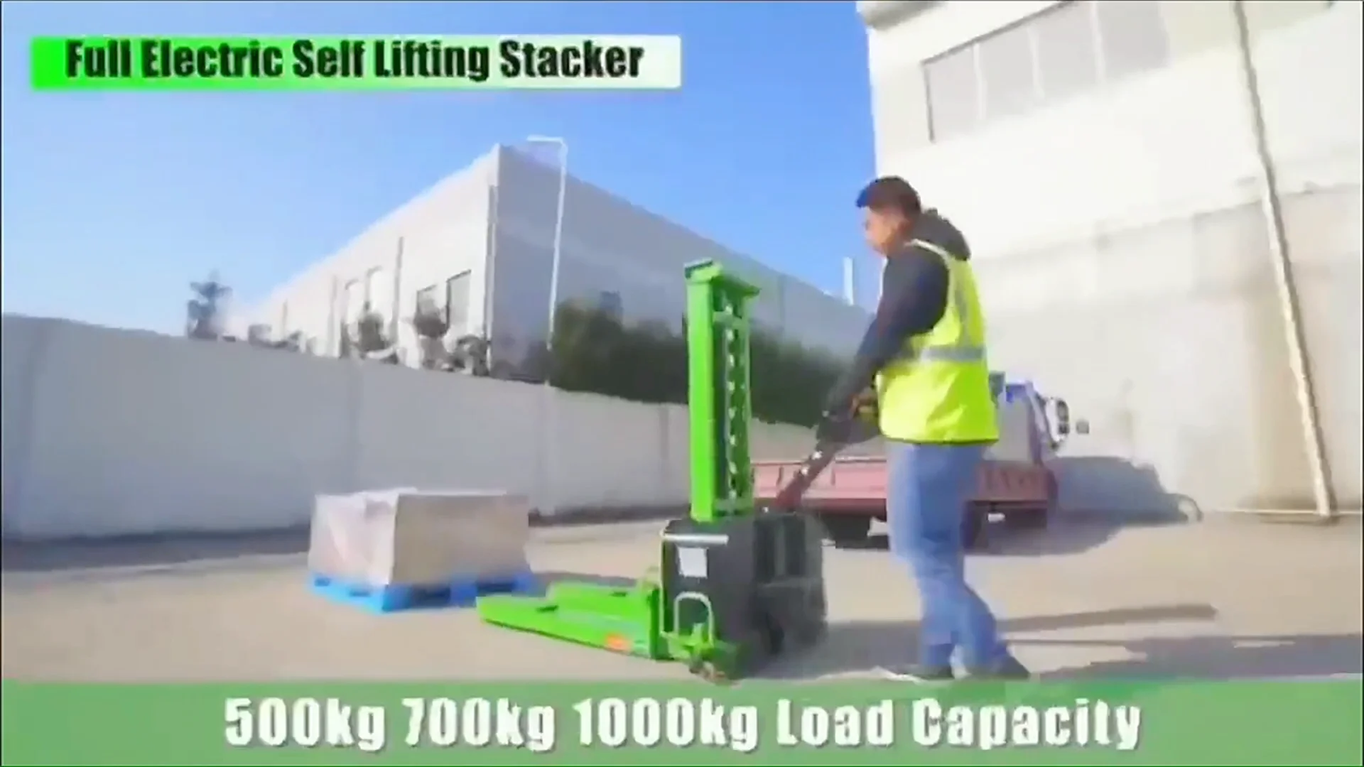 Jx 500kg 700kg 1 Ton Lithium Battery Semi Electric Full Electric ...