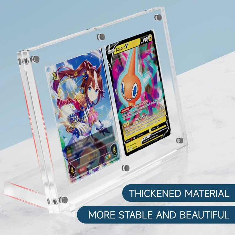 Acrylic Magnetic Pokemon Card Display Stand - Durable & Clear