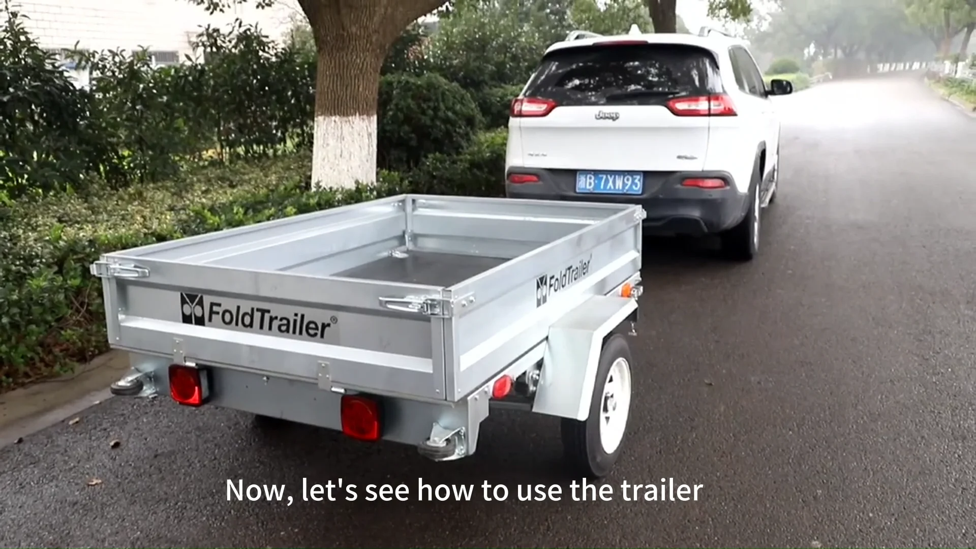 Heavy Duty Galvaniszed 6x4 Folding Trailer Box Trailer For Car Farm ...