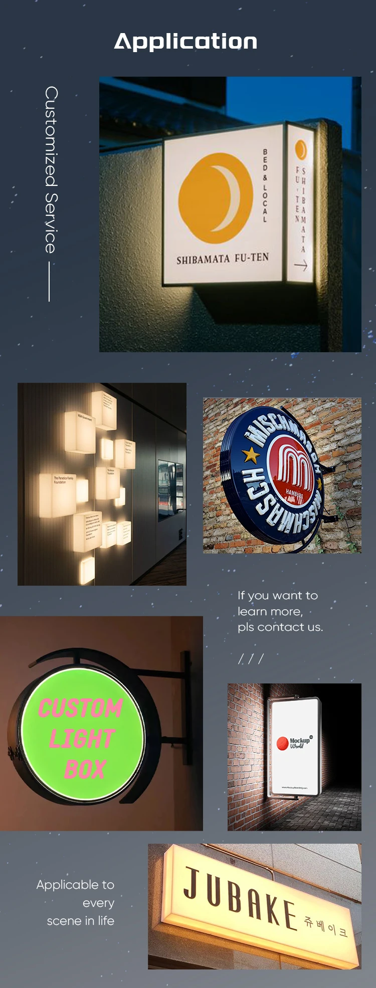 Custom Blade Sign - Projecting Lightbox for Shop Advertising