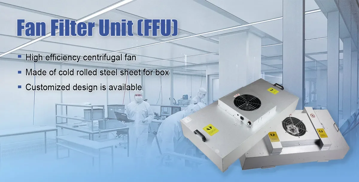Clean Room Laminar Air Flow Hood FFU - 99.99% HEPA Filter