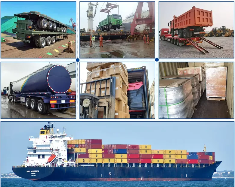 3 Axles Skeletal Chassis Container Carrier 40FT Container Skeleton Semi ...