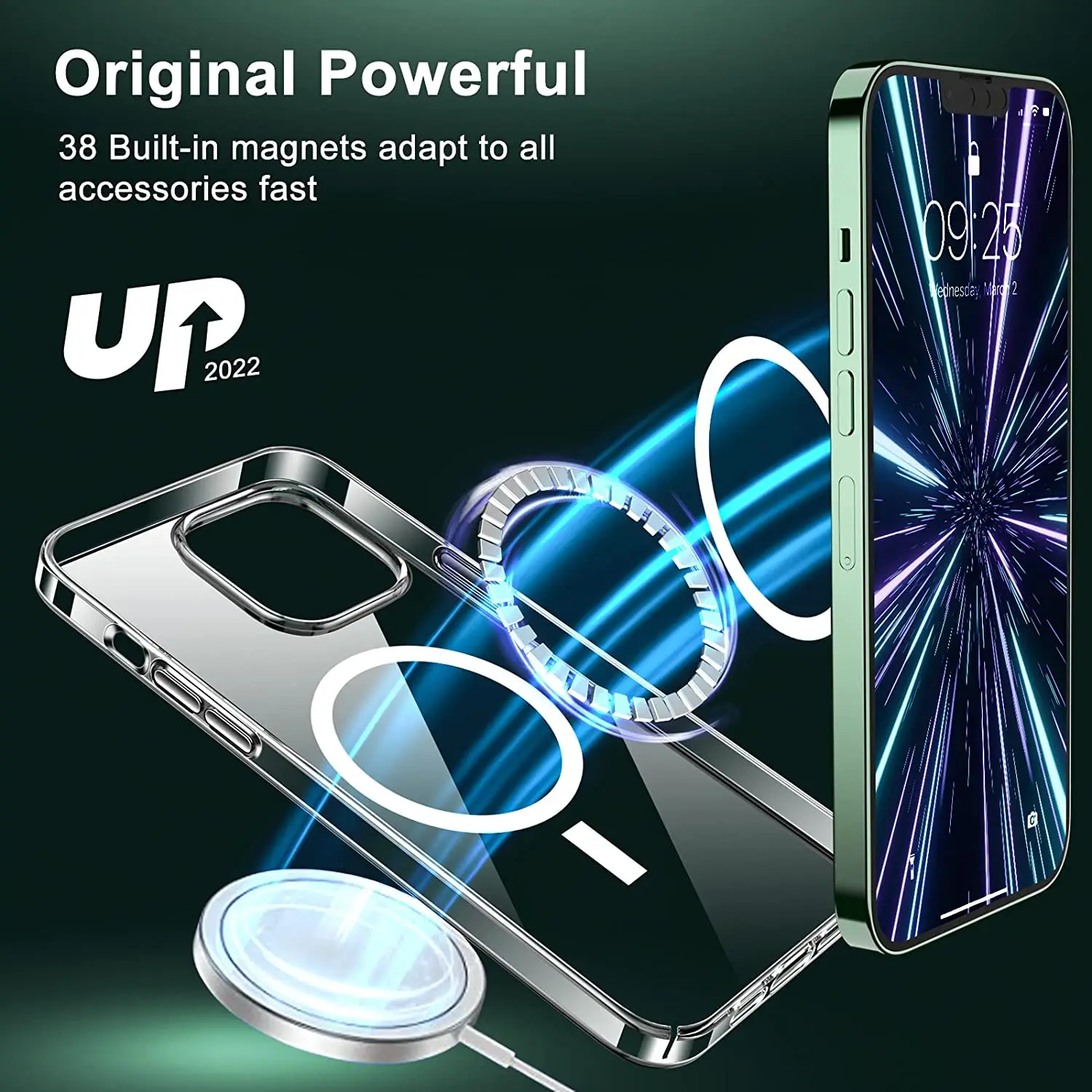 New Electroplated Plated Anti Yellowing Magnetic Pc Phone Case ...