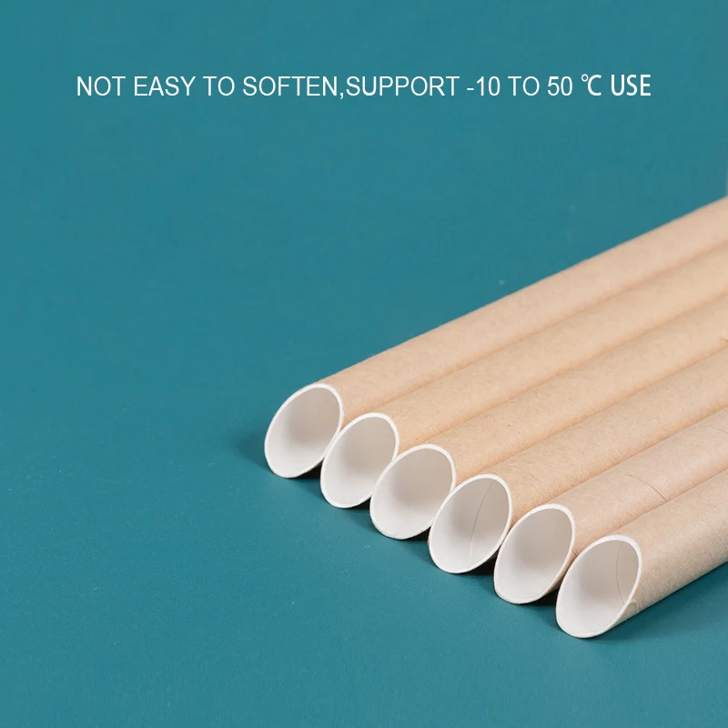 Disposable Paper Straws Pearl Milk Tea Coffee Degradable Straws - Buy ...