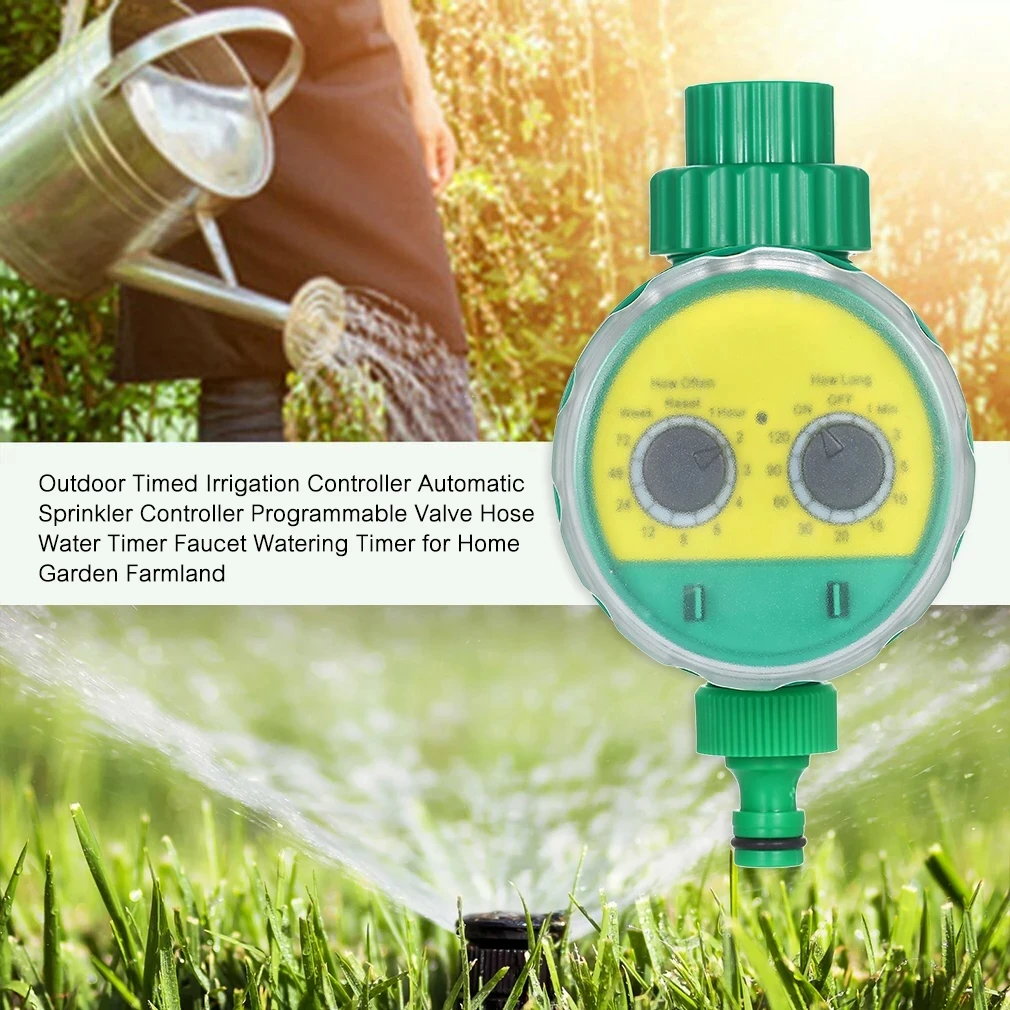 Outdoor Timed Irrigation Controller Automatic Sprinkler Programmable ...