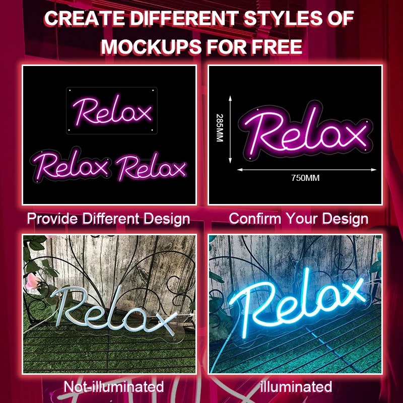 Custom LED Neon Light Logo Sign - Free Design & Fast Delivery