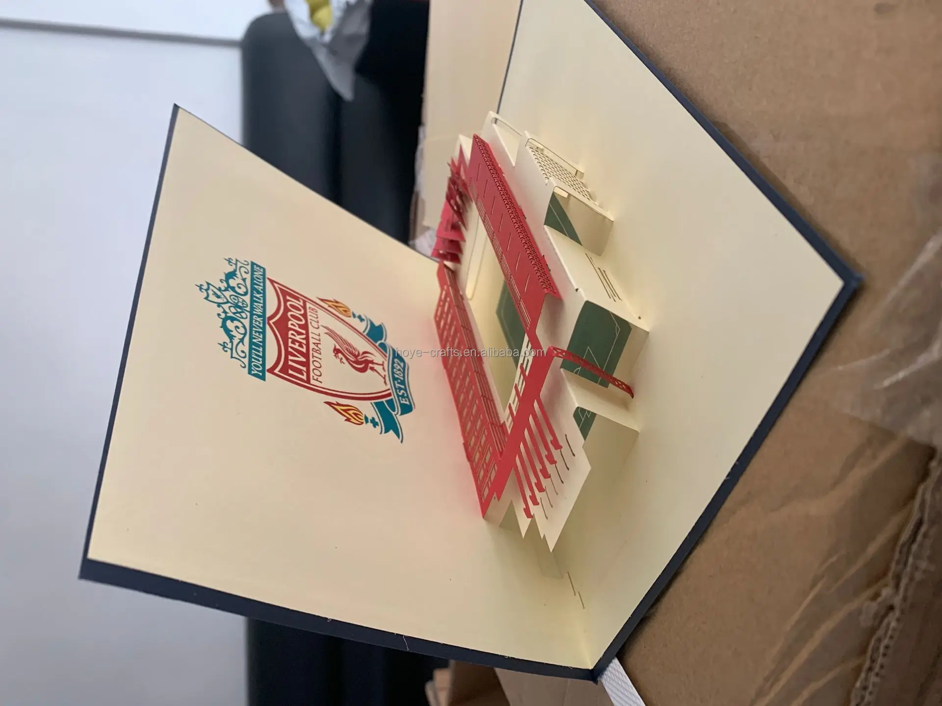 Wholesale Stadium 3d Card Promotion Gifts Soccer Field Greeting Cards ...