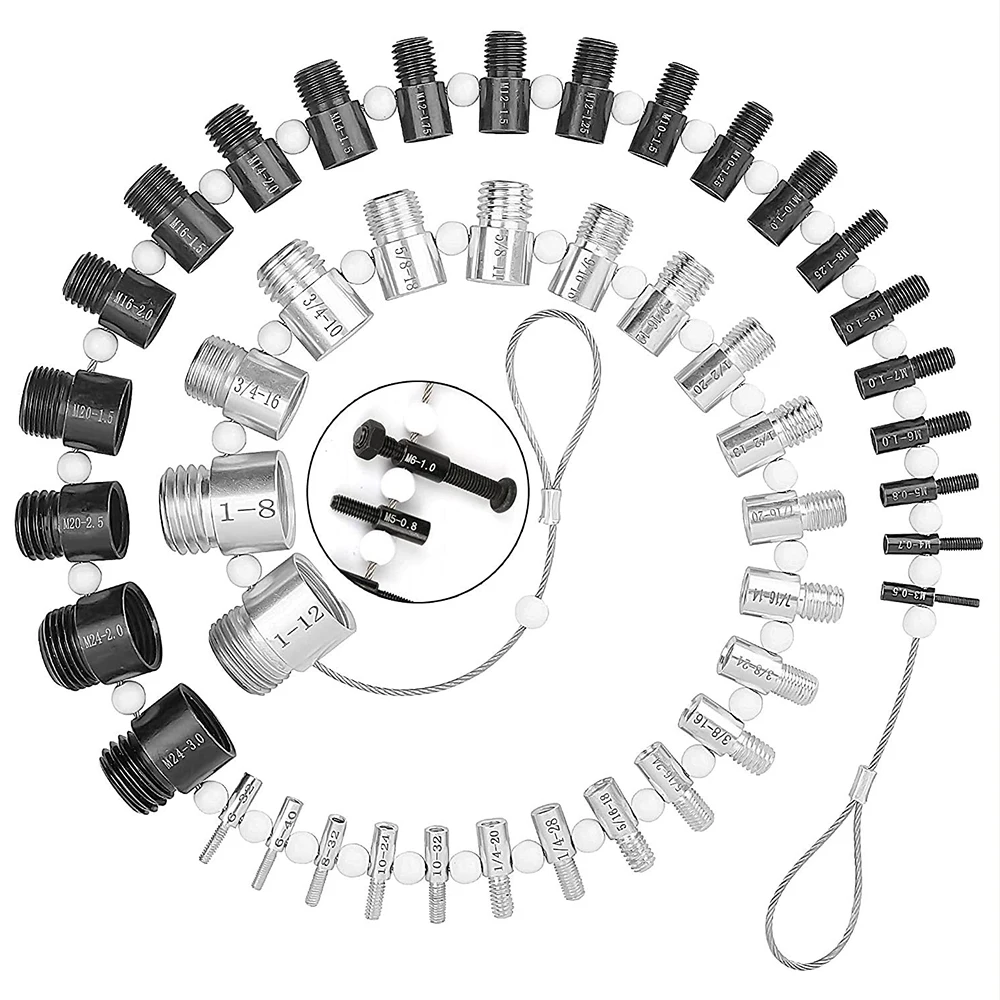 44pcs/set Quick Inspection Nut And Bolt Imperial And Metric M / B ...
