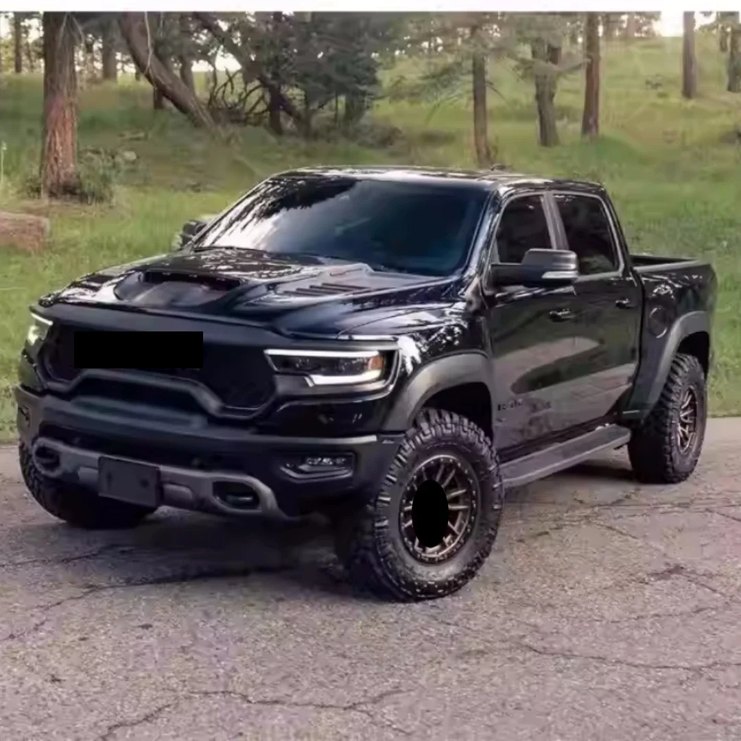 Body Kit Front Rear Bumper Engine Hood Grill Mask For Dodge Ram 1500 ...