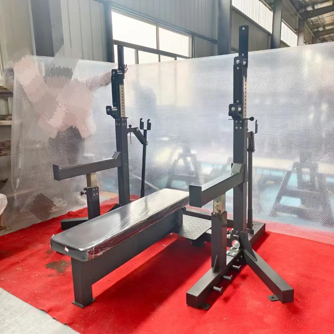 Gym Commercial Powerlifting Combo Rack - Strong & Adjustable