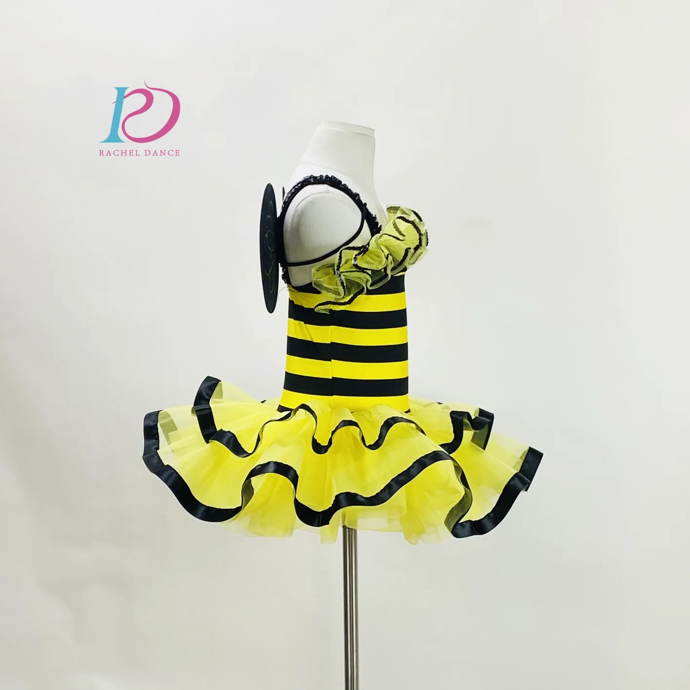 Cute Yellow And Black Stripe Kids Character Dance Costume Bee Dance ...