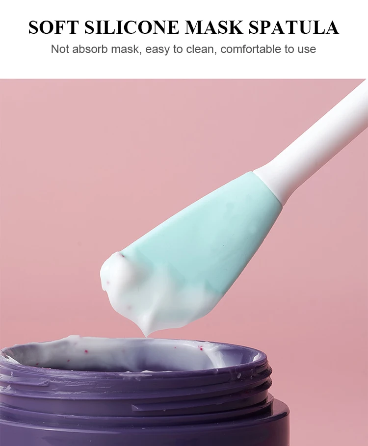 Double-Head Facial Cleansing Massage Brush Mud Clay Mask Spatula ...