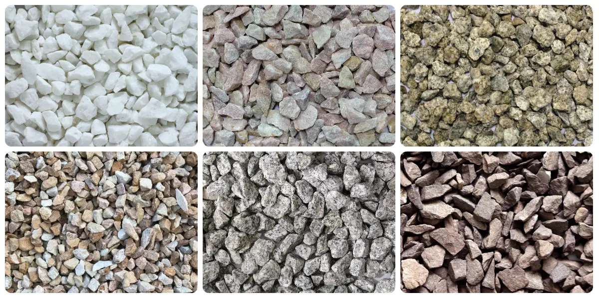 Yellow Granite Aggregate Crushed Gravel Stone For Landscape - Buy ...