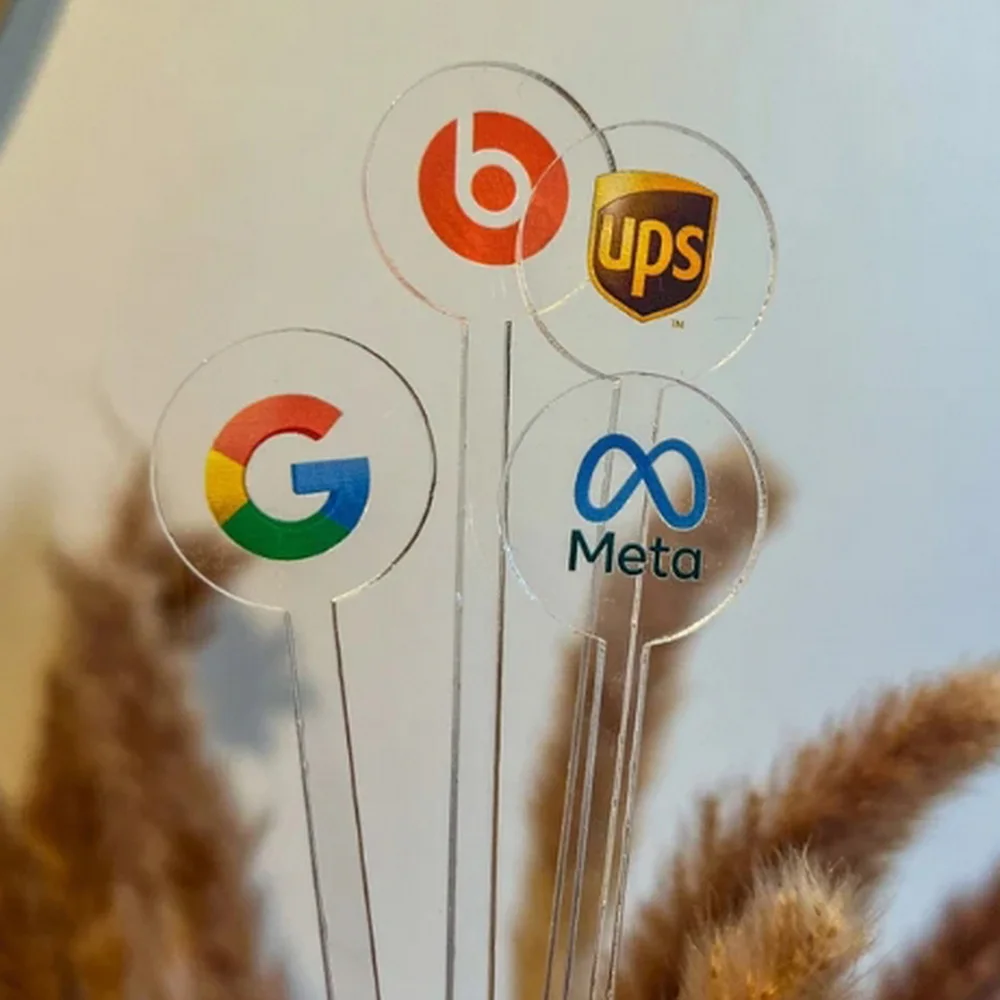 Company Logo Stirrers Custom Logo Stir Sticks Plastic Drink Stir Stick ...