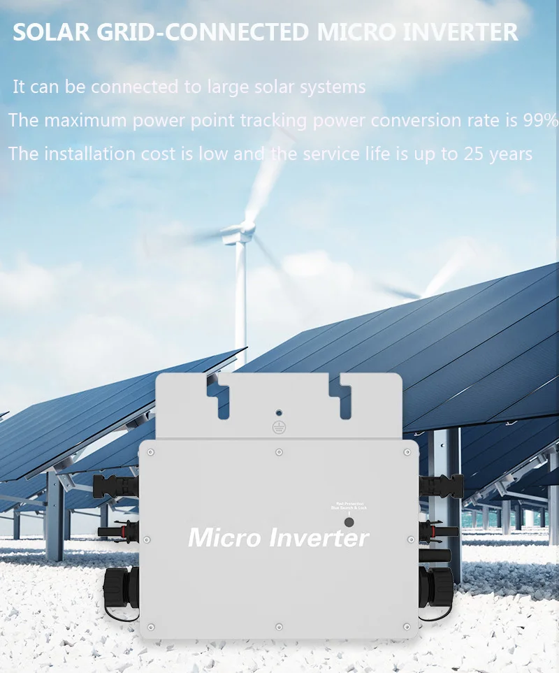 400W 220/230V Smart Solar Panel System Micro Inverter Used for Home ...