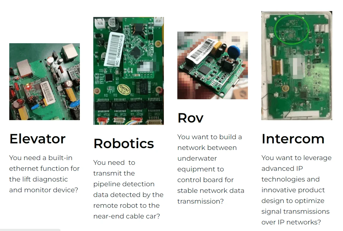 7inova Homeplug AV200 Powerline Module for Iot Video Transmission