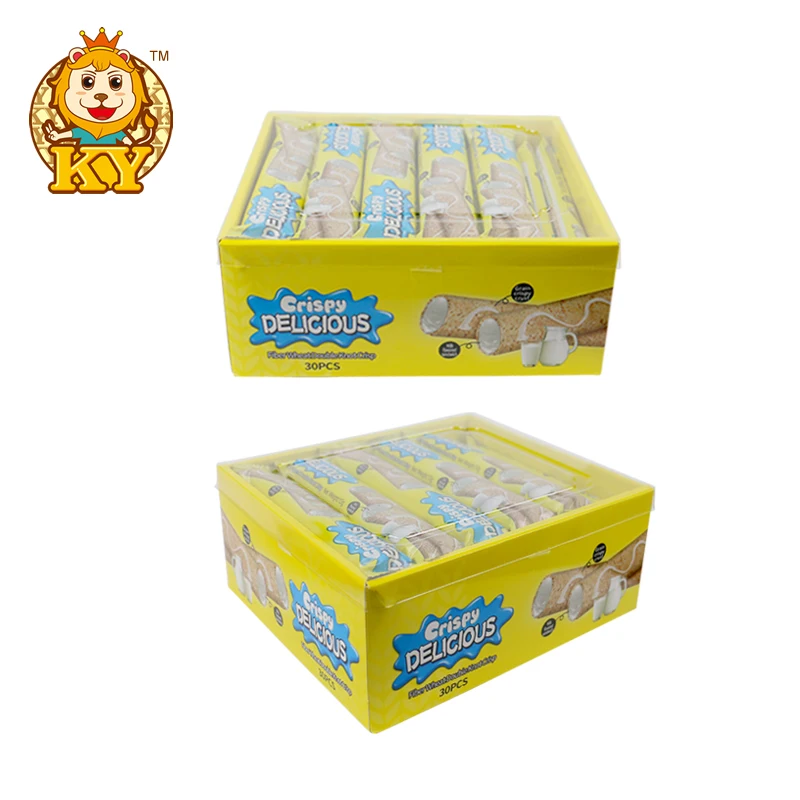 Wholesale Oem Sandwich Biscuit Roll Puffed Chocolate and Milk Filled ...