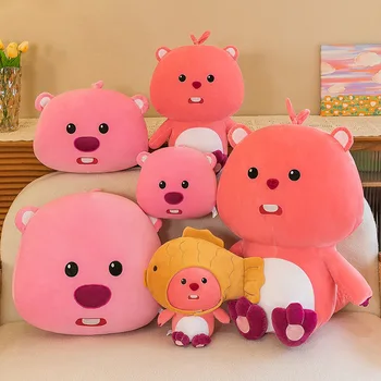 Cartoon Anime Peripherals New Cute Beaver Loopy Taiyaki Doll Kids ...