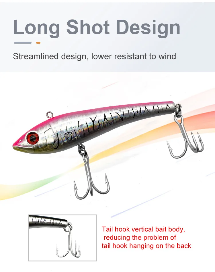 Sinking Vib Stickbait 130mm 70g 2206gl30 Hard Bait Tackle For Long ...