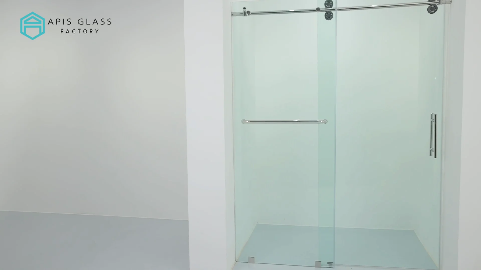 Apisglass Supply Shower Sliding Door With 10mm Tempered Glass And ...