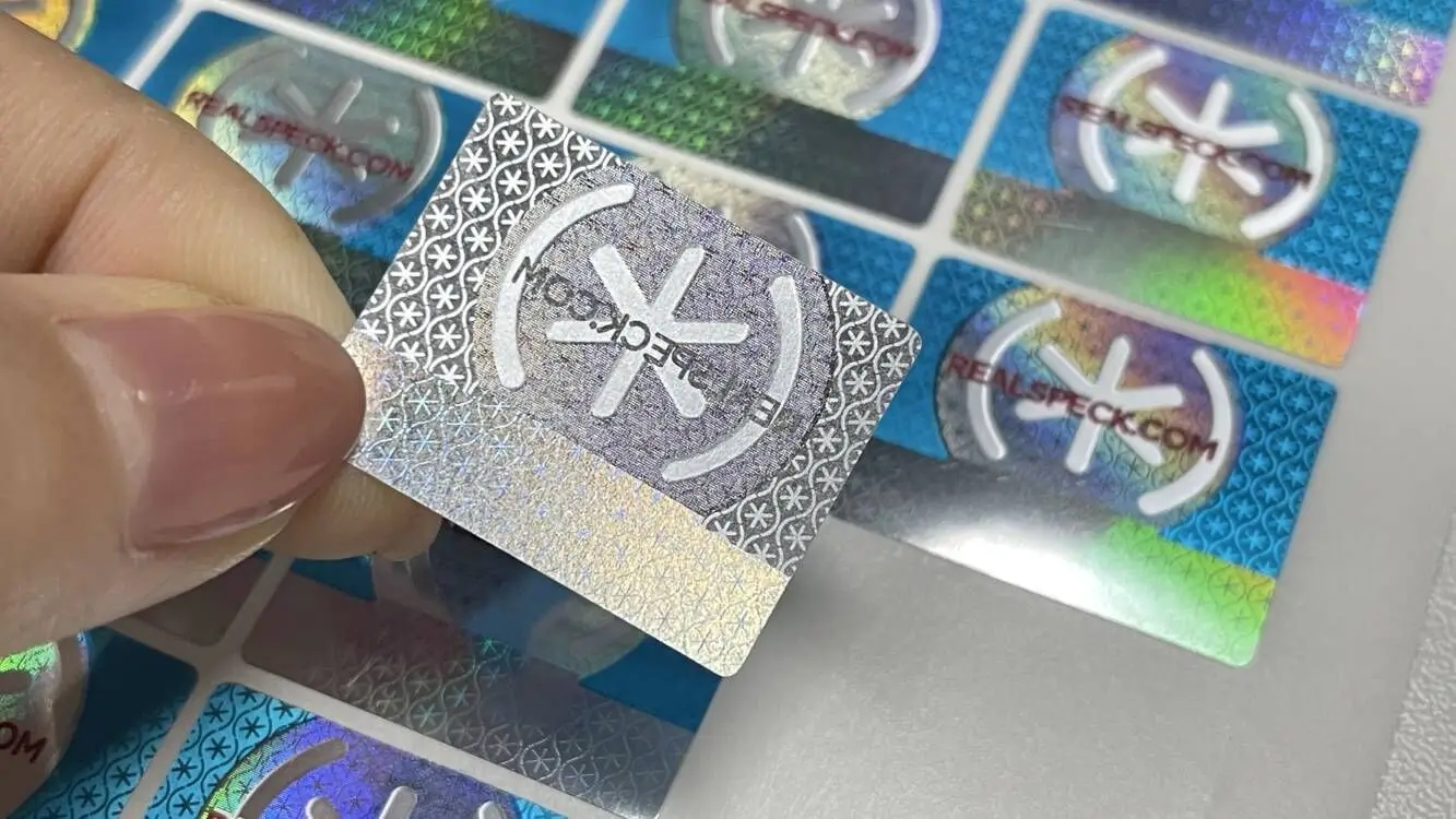 Custom 3D Hologram Sequential QR Code Label Waterproof Paper Serial ...