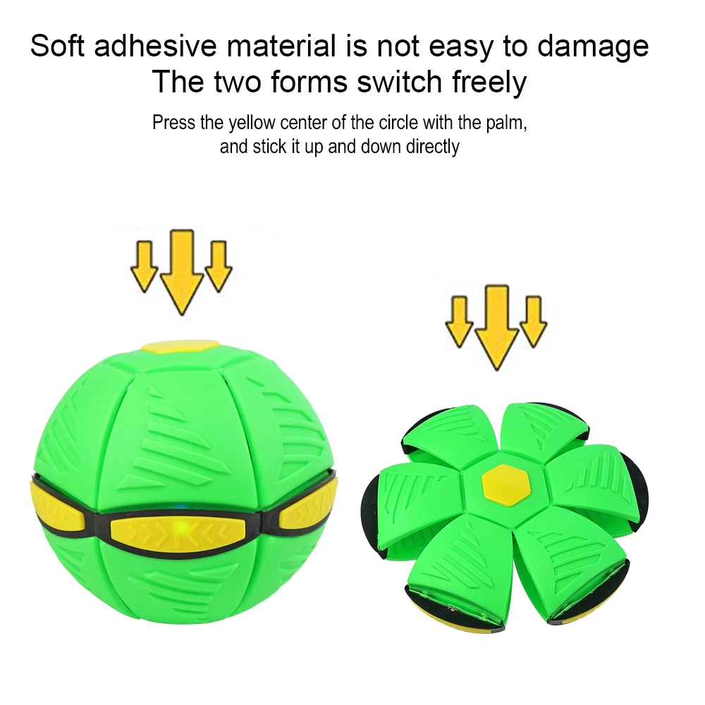 New Elastic Treading Ball Deformed Flying Saucer Ball With Led Lights ...