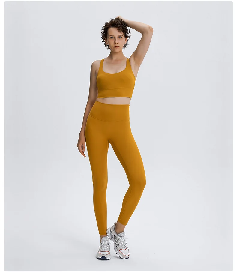 Stylish Hot Sales Women Super High Waist No Front Line Yoga Leggings