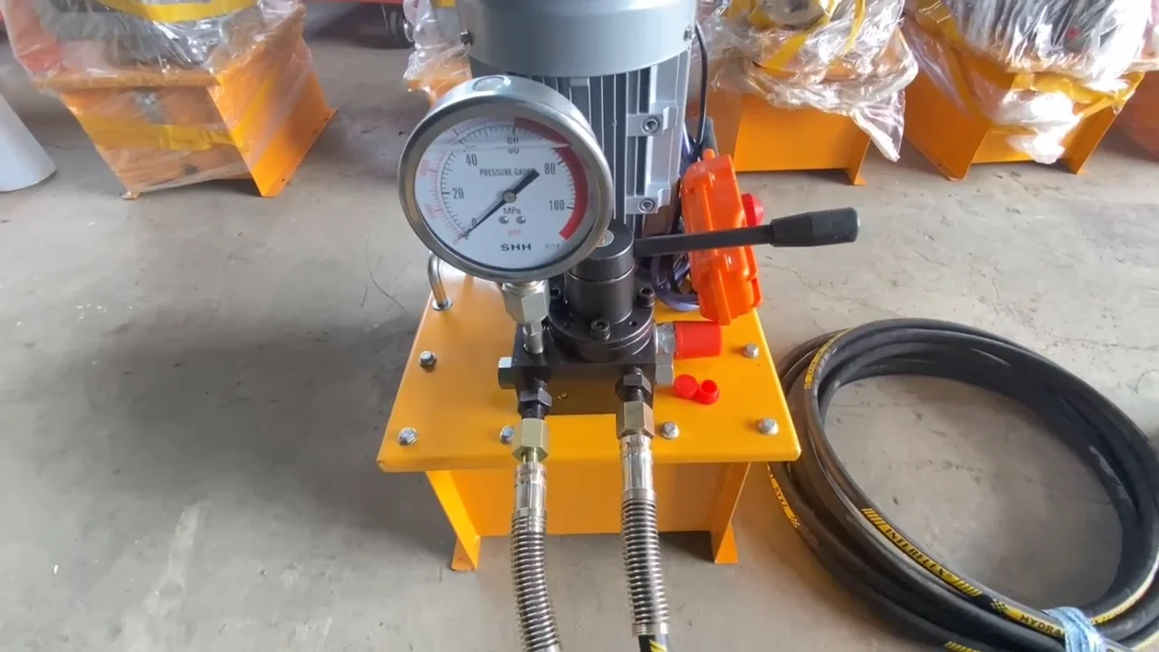 Prestressed Concrete Girder Bridge Stressing Jack Pump Double Acting ...