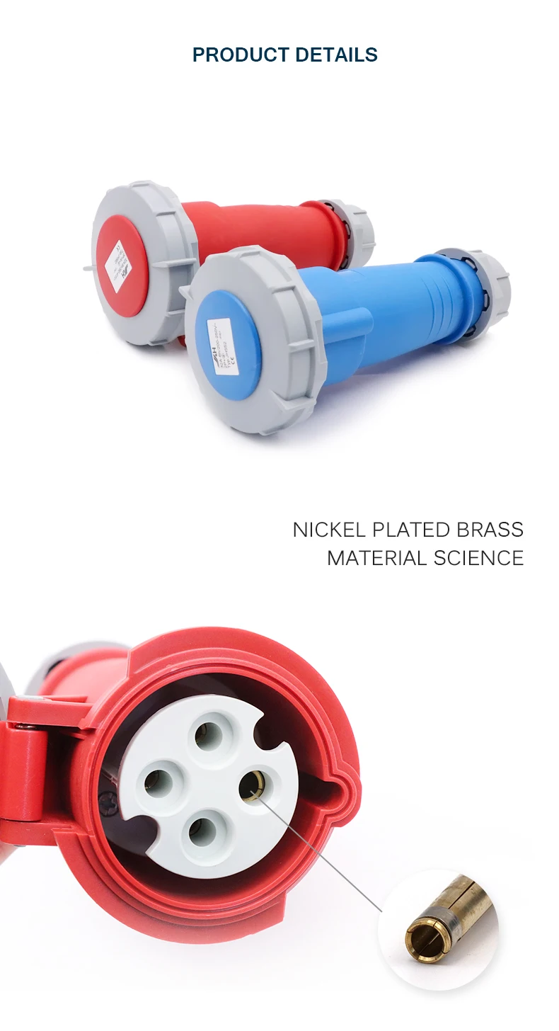 IEC Male Female Socket Industrial Electrical Connector Industrial ...