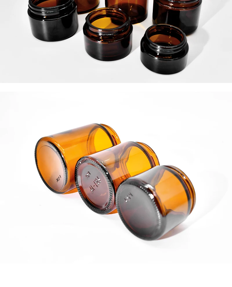 Wholesale 10g 15g 20g 30g 50g 60g 100g 150g Cosmetic Containers Amber ...
