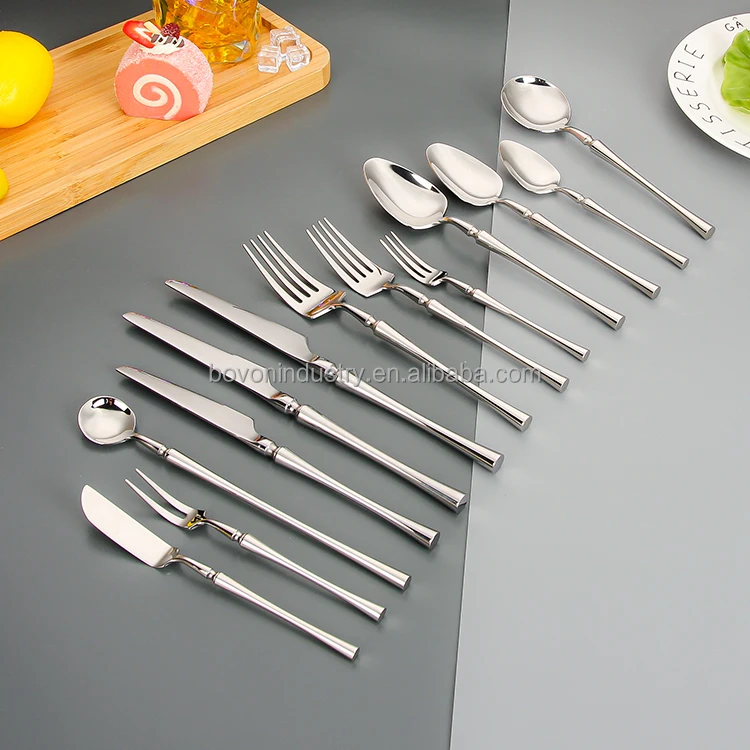 Hotel Restaurant Stainless Steel Cutlery Vintage Silverware Metal Spoon ...