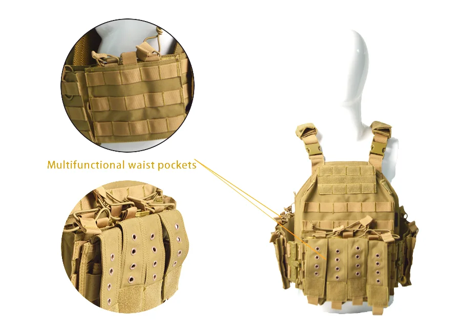 Heavy-duty Quick Release Multicam 800D Plate Carrier Chaleco Tactico ...