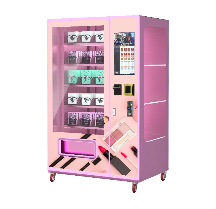Shop Our Pink Vending Machine for False Lashes & Cosmetics