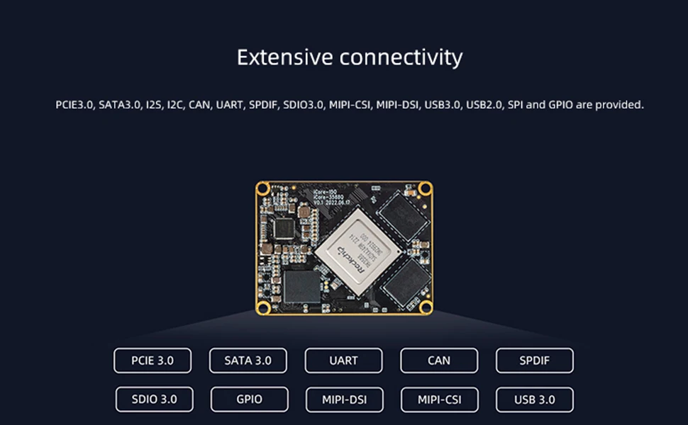 Icore-3588q 8k Ai Core Board Rockchip Rk3588 New-gen Flagship Octa-core ...