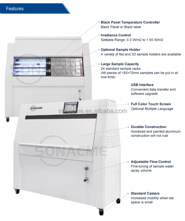 UV Accelerated Aging Test Chamber - SONACME Professional