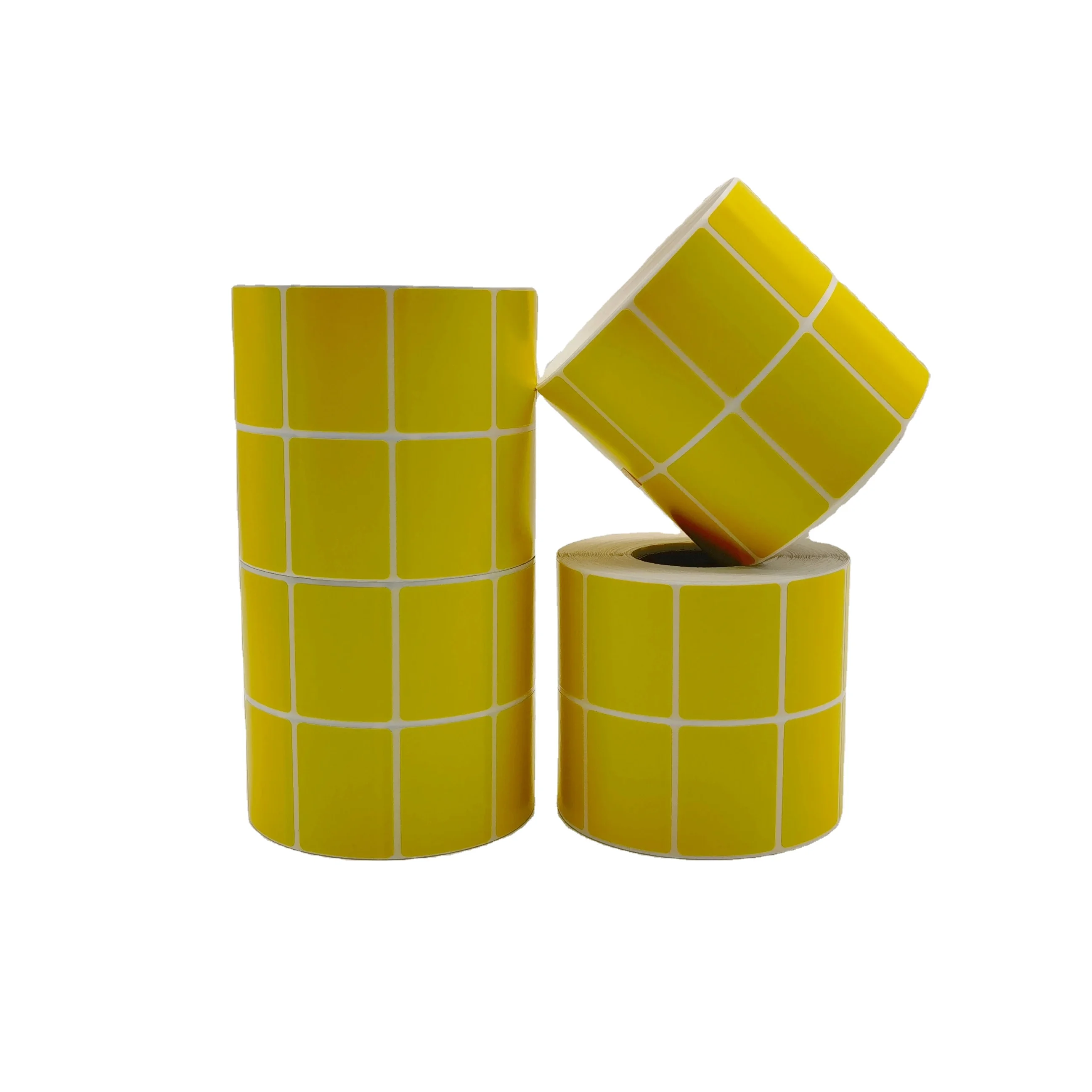 Supermarket Merchandise Label Yellow Stickers 40mm*30mm Size 2000pcs ...