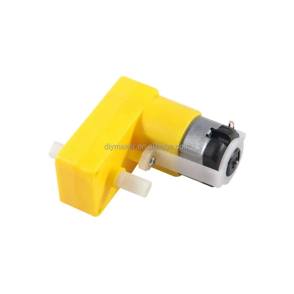L Shape Dc Tt Motor 3v-6v Gear Motor Dual Shaft For Smart Electric Car ...