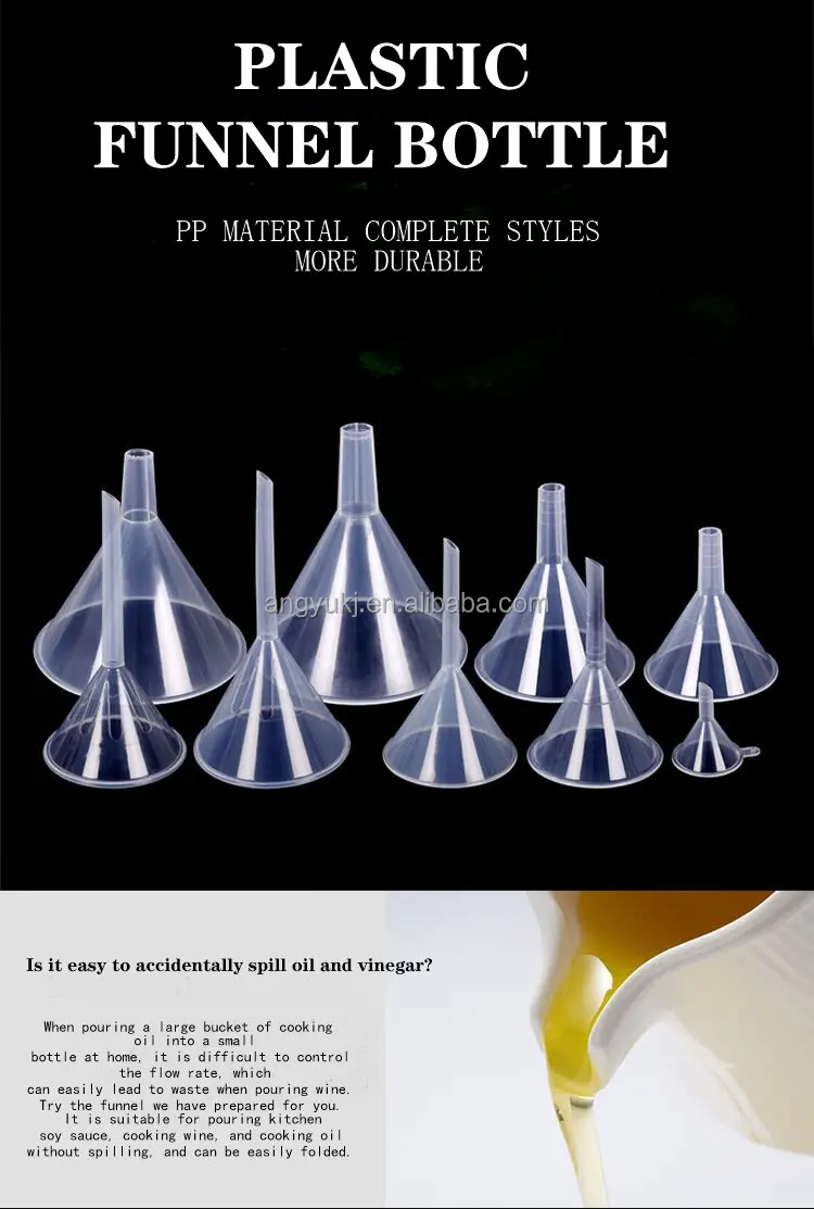 Customization Laboratory Large And Small Plastic Pp Funnel For Perfume ...