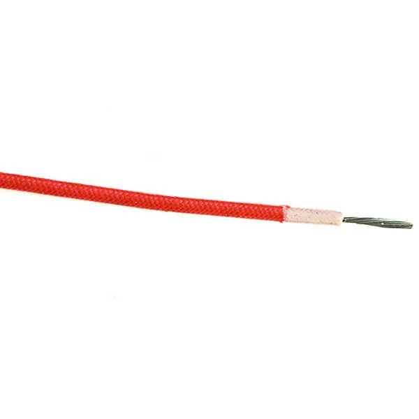 300 Degree Fiberglass Braided Silicone Rubber High Temperature Wire ...