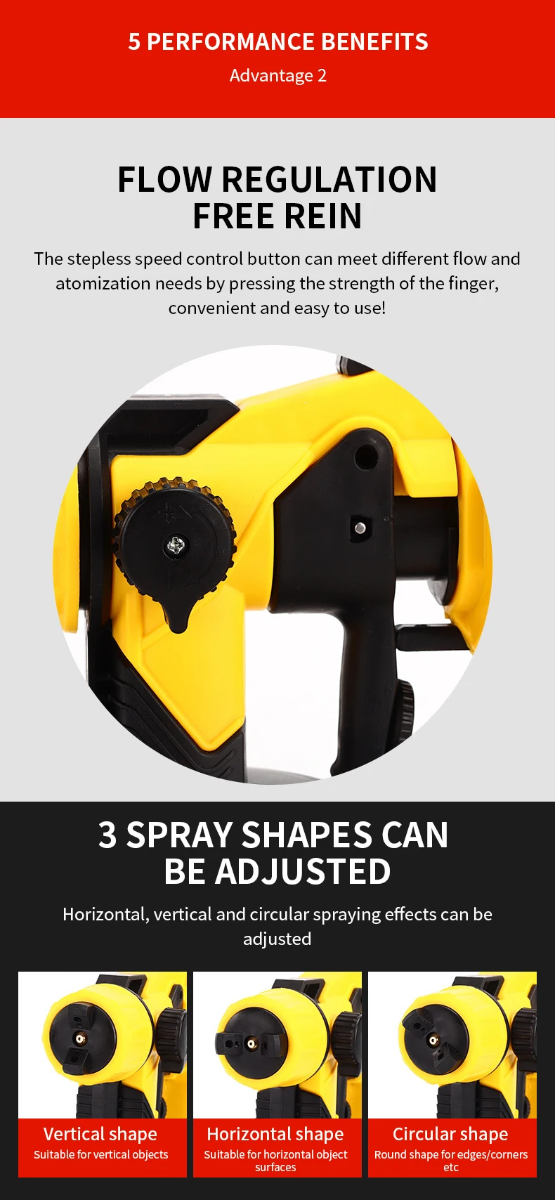 800W Power Spray Gun - Quick Finish Painting Machine