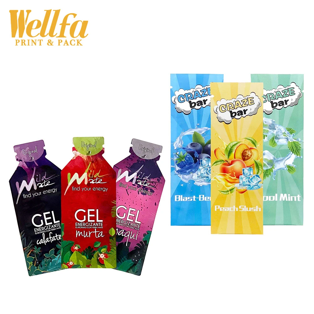 5ml 10ml 20ml 40ml Custom Printed Mini Sample Special Shaped Pouch ...