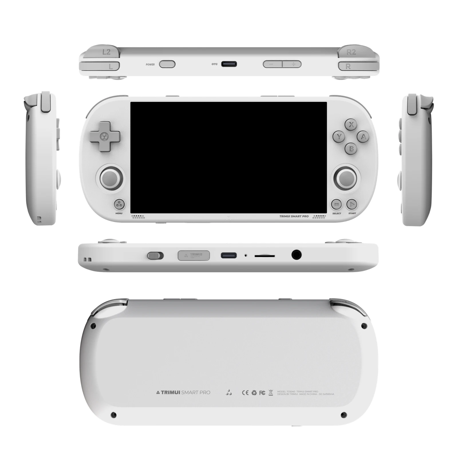 White Trimui Smart Pro Portable Handheld Console – 4.96" IPS 720p ...