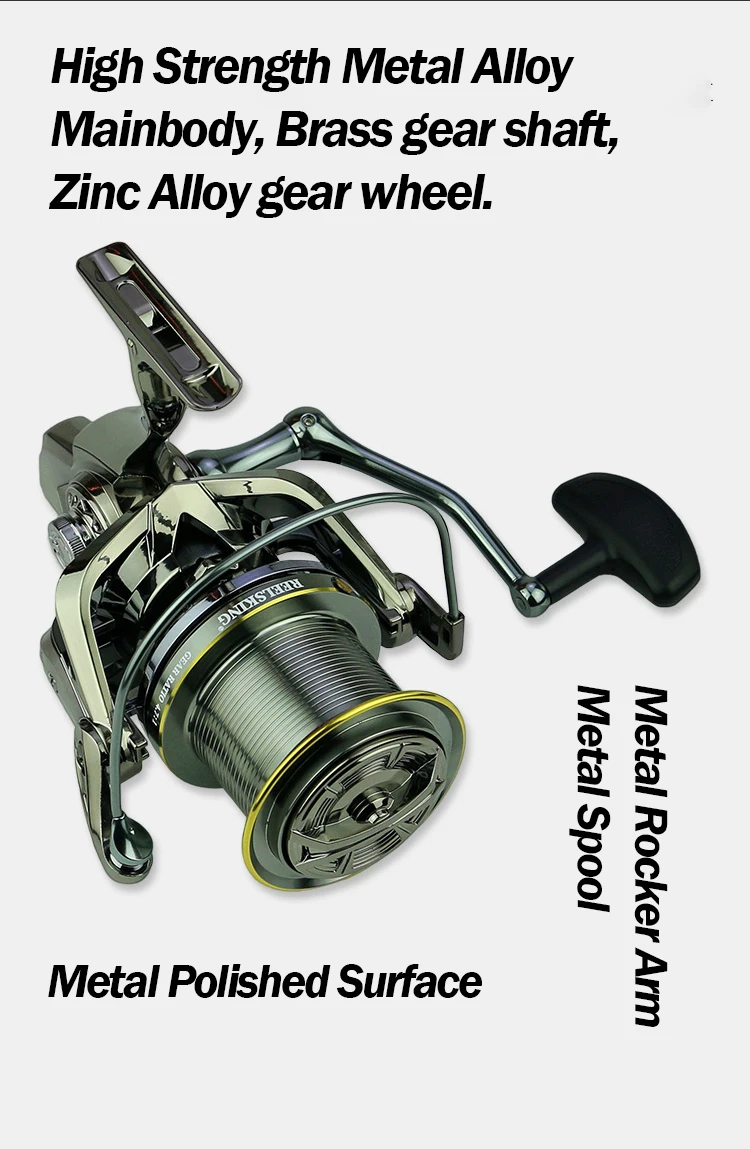 Premium Full Metal Body Tk9000/10000/12000 25kg Drag Metal Spool Guide ...