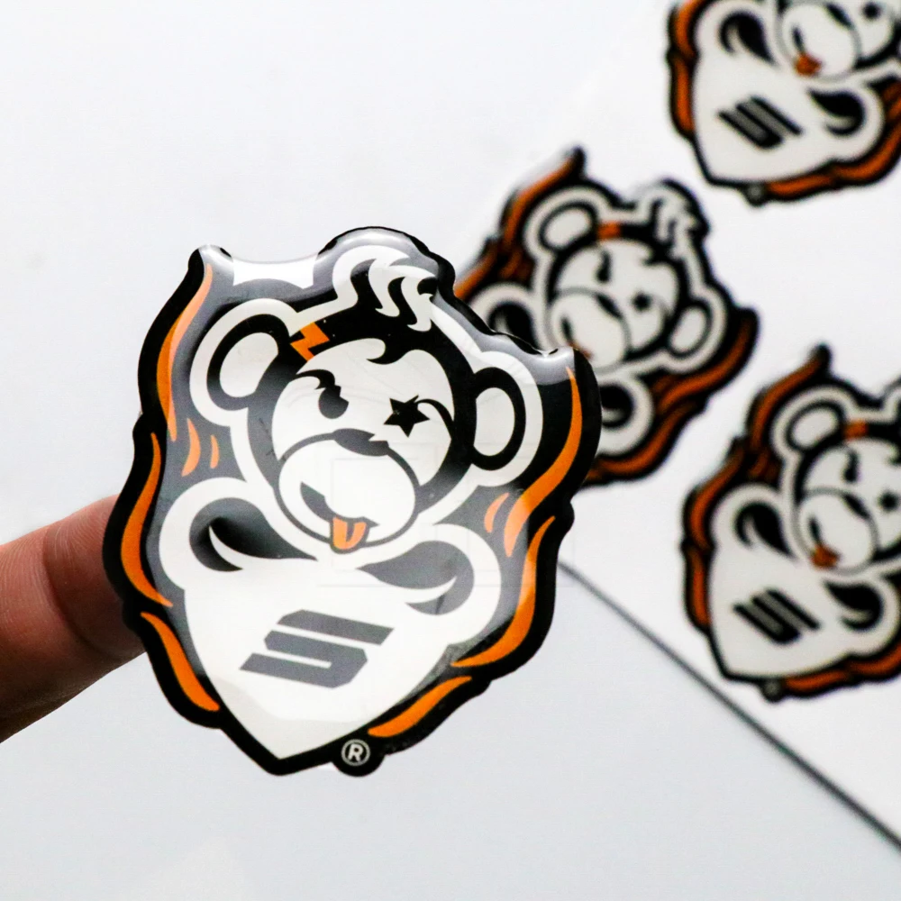 Custom 3D Dome Silica Gel Stickers - Durable & Clear